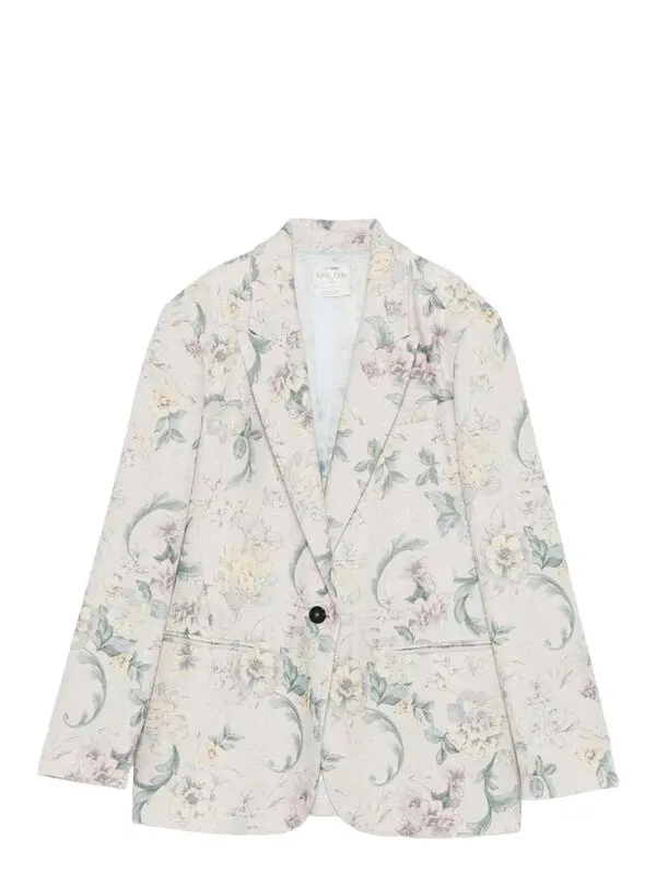 FORTE_FORTE Printed Blazer Jacket - Multicolor