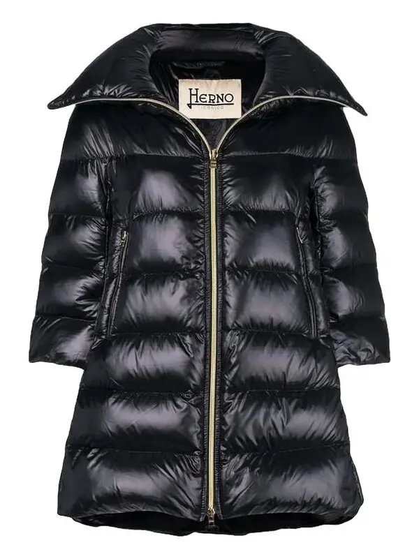 Herno Oversized Padded Coat - Black