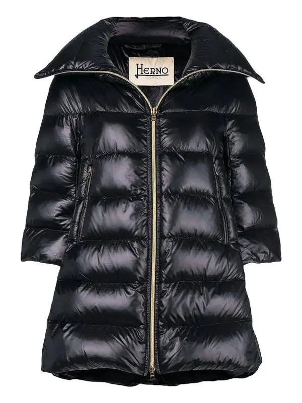Herno Oversized Padded Coat - Black