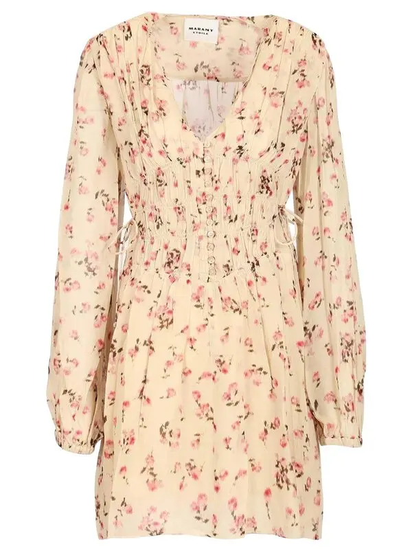 Isabel Marant Étoile Loriena Printed Muslin Dress - Multicolor