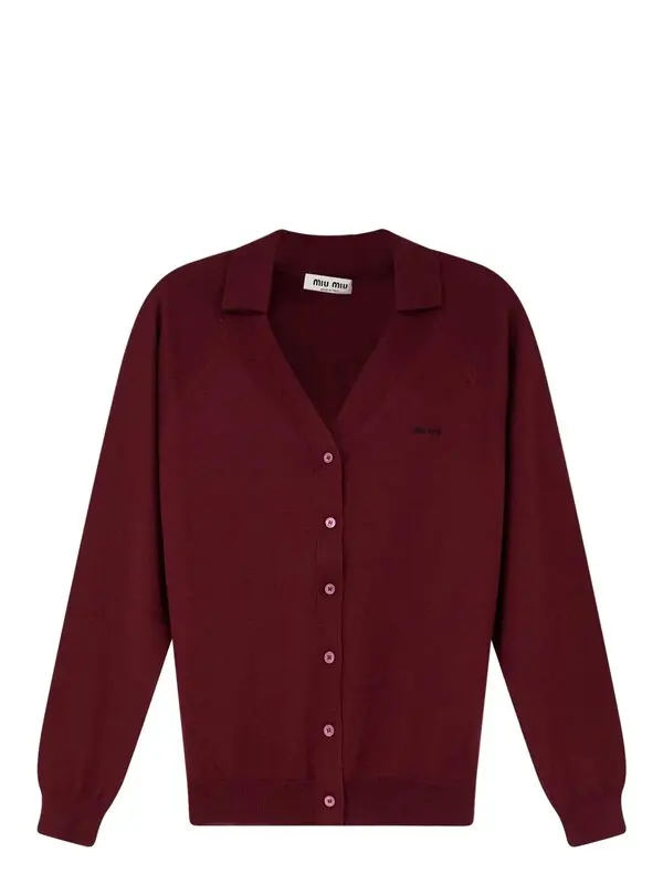 Miu Miu Virgin Wool Cardigan - Multicolor