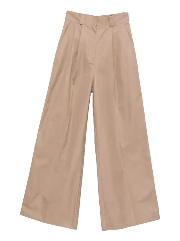 Balenciaga Cotton High-waisted Trousers - Multicolor