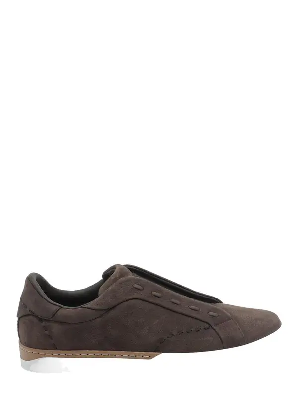 Fendi Suede City Sneakers - Brown