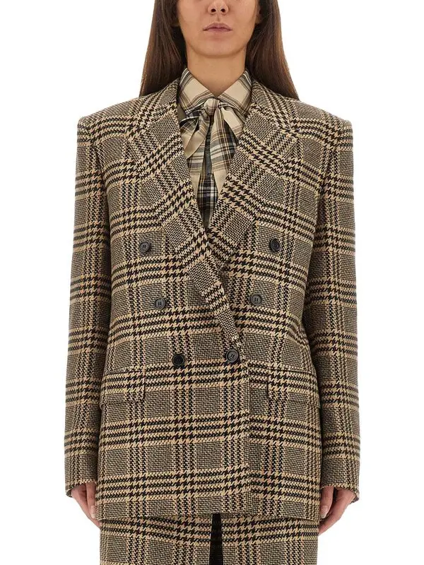 Saint Laurent Silk And Cashmere Blazer - Cream