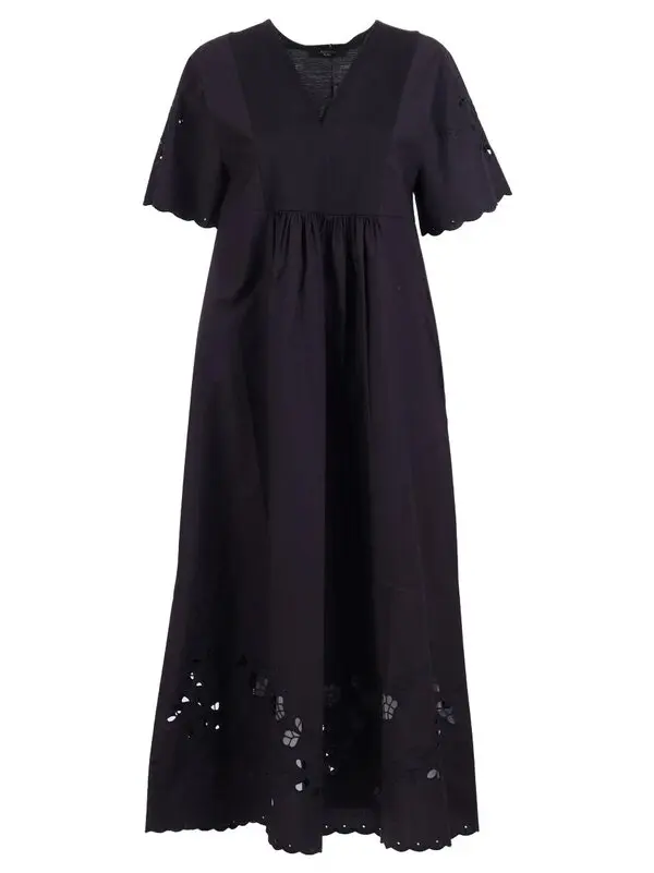 Max Mara Cotton Midi Dress - Black