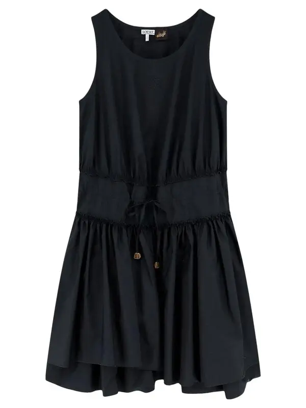 Loewe Paula's Ibiza Lightweight Cotton Dress - Black
