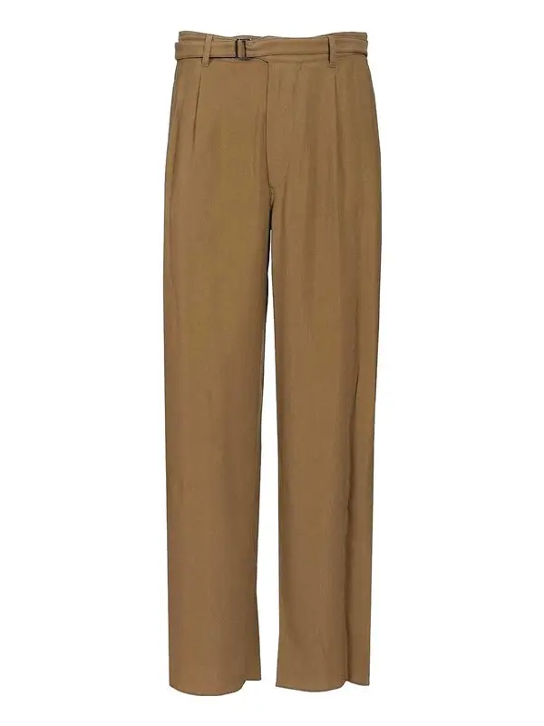 Giorgio Armani Tailored Trousers With Pleats - Cream