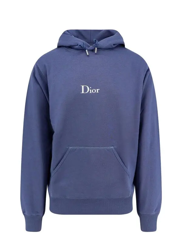 Dior Cotton Sweatshirt With Embroidered Lettering Logo - Multicolor
