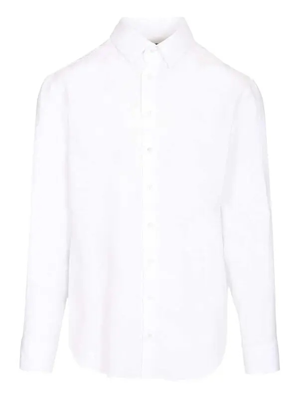 Giorgio Armani Classic Linen Shirt - White