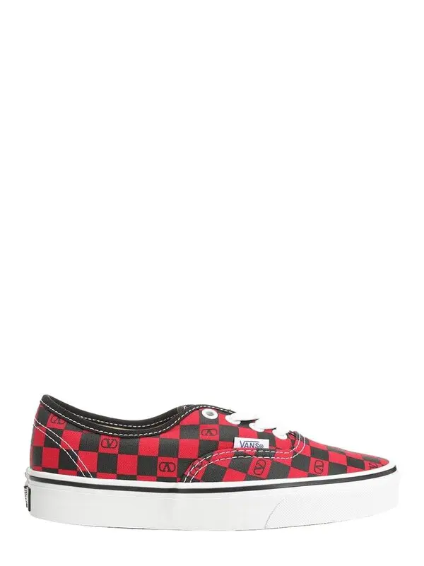 Valentino Garavani Vlogo Checkerboard Low-top Sneaker - Red