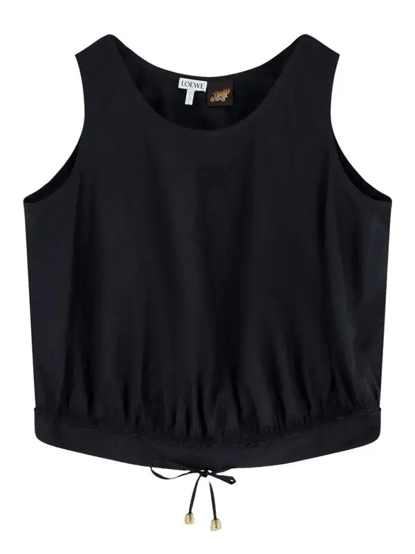 Loewe Paula's Ibiza Lightweight Cotton Top - Black
