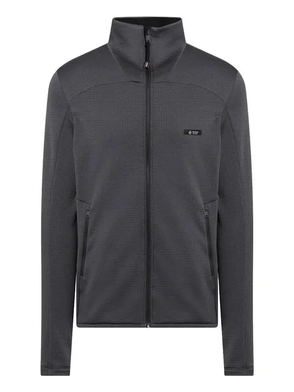 Prada Grey Technical-fabric Sweatshirt - Gray