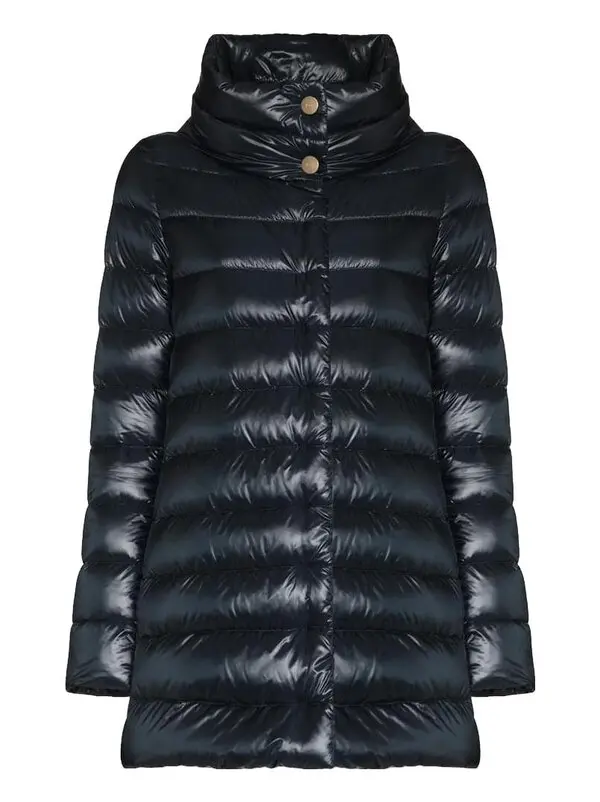 Herno High-shine Puffer Jacket - Blue