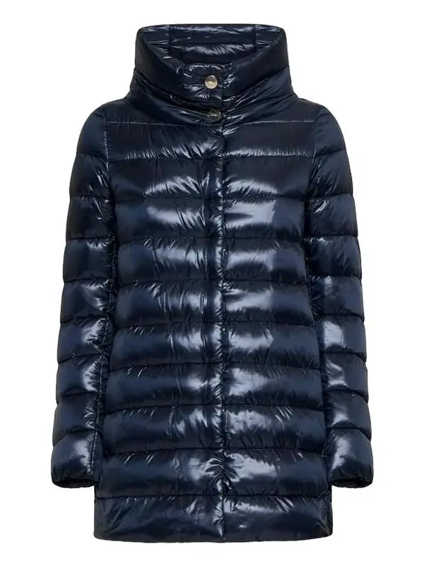 Herno High-shine Puffer Jacket - Blue