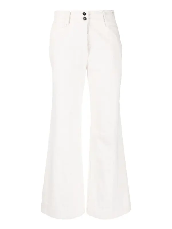 FORTE_FORTE Wide Leg Trousers - White
