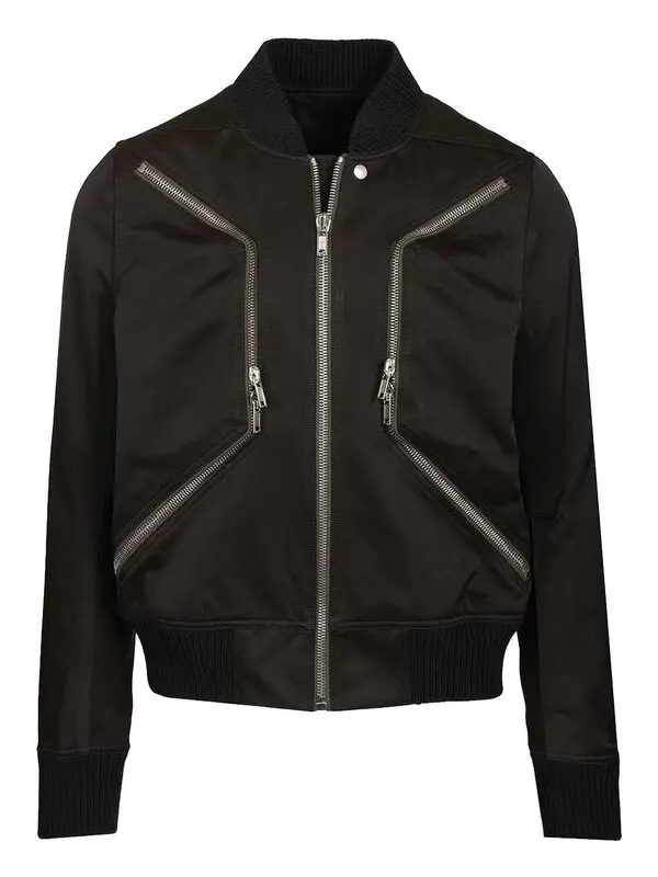 Rick Owens Heizer Flight Nylon Jacket - Black