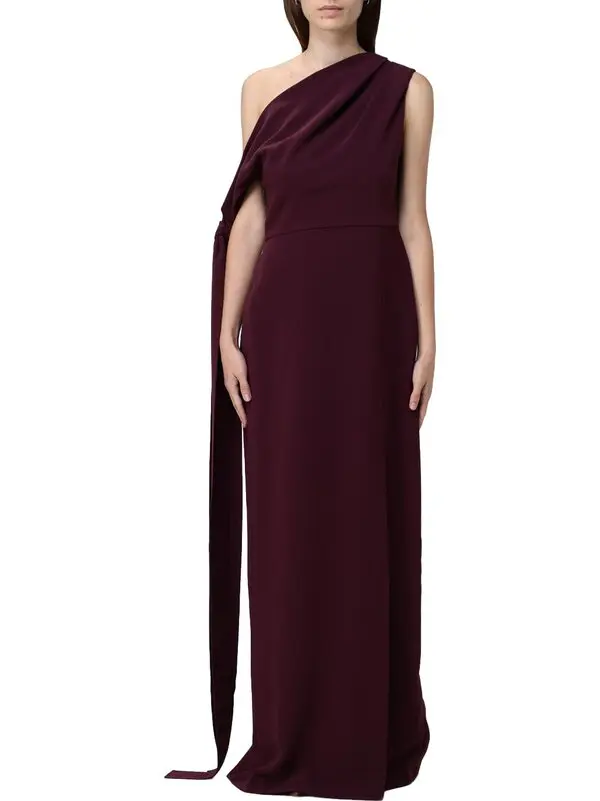 Solace London Irina Empire Dress - Red