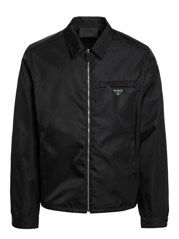 Prada Re-nylon Zip-up Jacket - Black