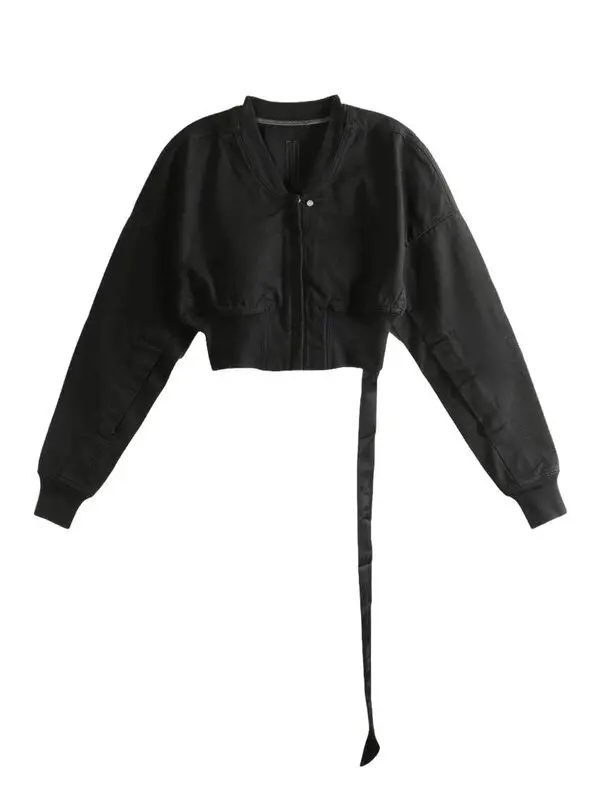 Rick Owens Cotton Cropped Bomber Jacket - Multicolor