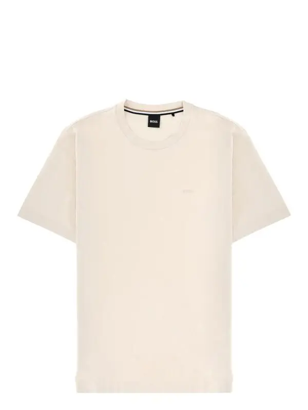 BOSS T-shirt With Logo - Cream