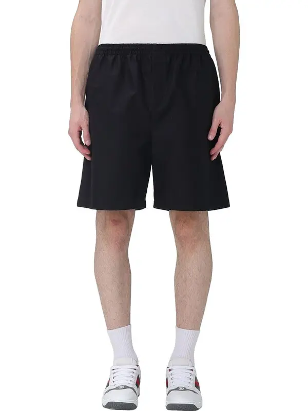 Gucci Cotton Sport Shorts With Elasticated Waist - Black