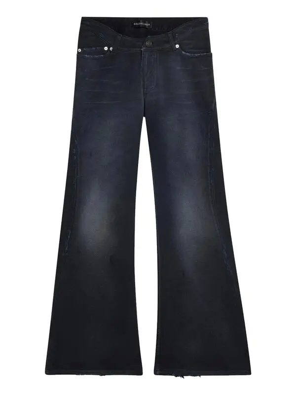 Balenciaga Wide Leg Jeans - Blue