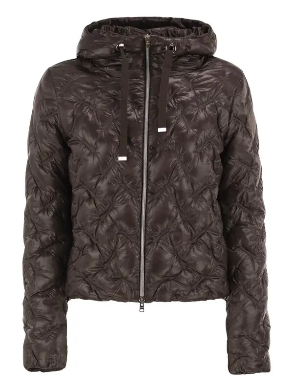 Herno Hooded Down Jacket - Brown