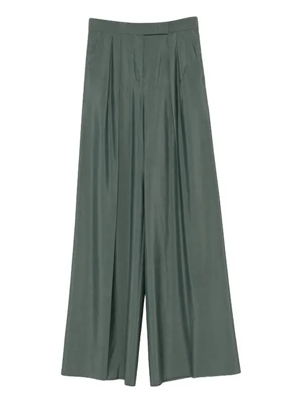 Max Mara Trousers Palazzo Pants - Green