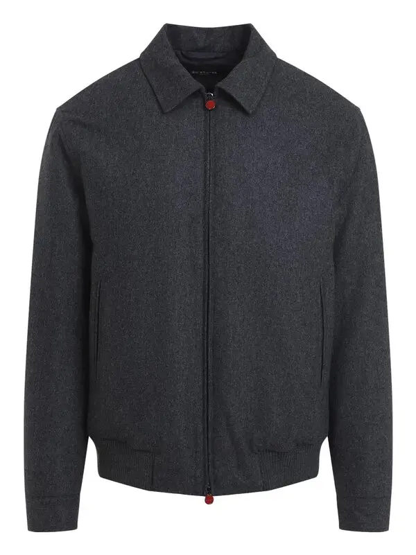 Kiton Bomber Jacket - Gray