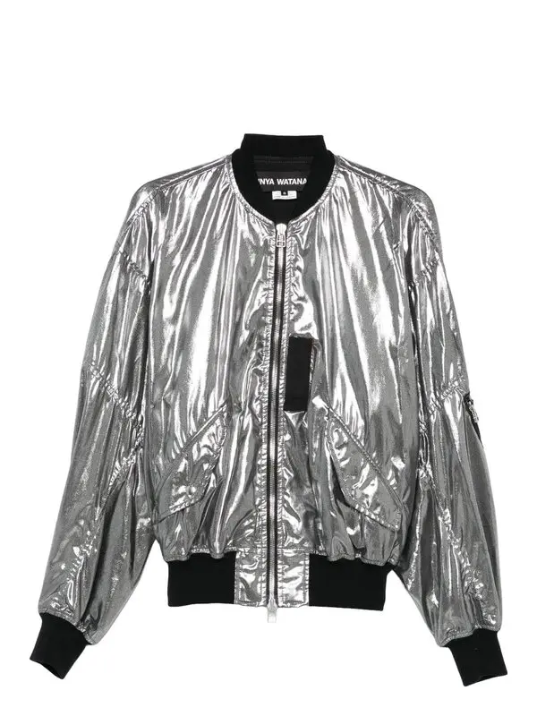 Junya Watanabe Metallic Effect Bomber Jacket - Multicolor