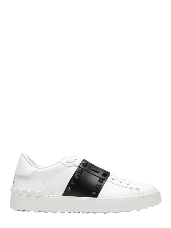 Valentino Garavani Rockstud Untitled /black Sneaker - White