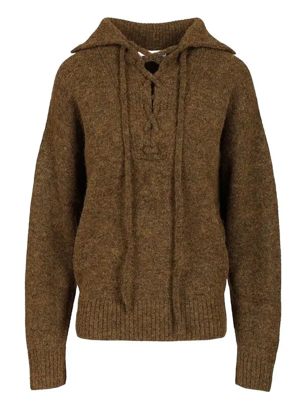 Isabel Marant Étoile Marant Phylia Lace-up Sweater - Brown