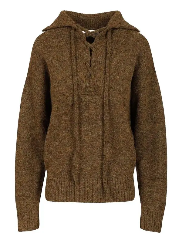 Isabel Marant Étoile Phylia Lace-up Sweater - Brown