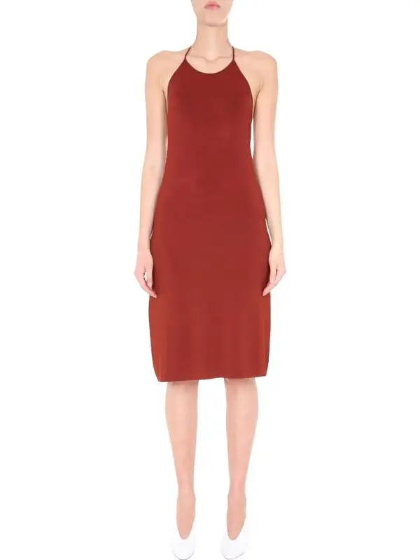 Bottega Veneta Jersey Dress - Orange
