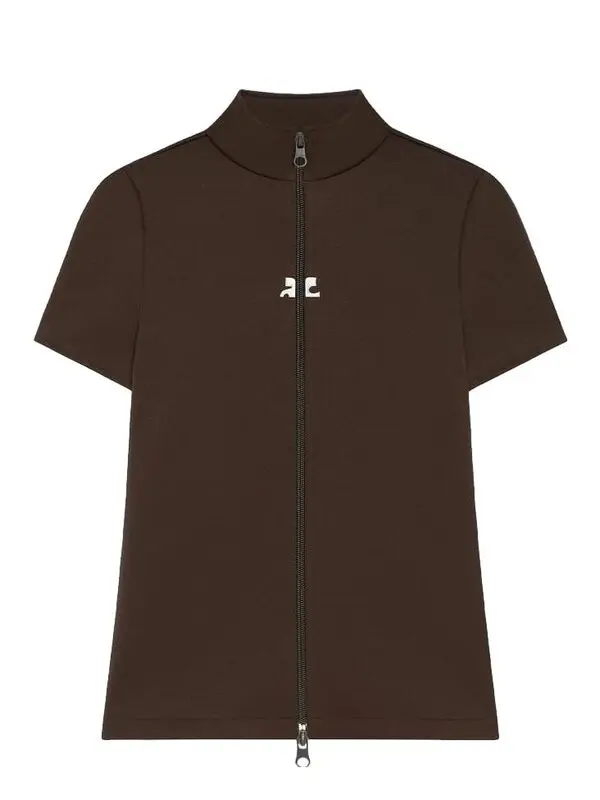 COURREGES Interlock Top - Brown
