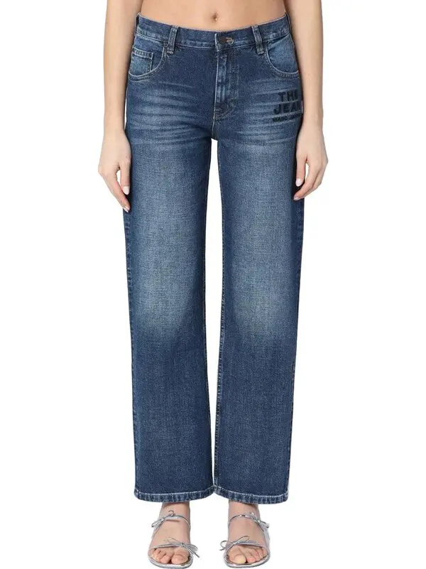 Marc Jacobs Washed-effect Cotton Denim Jeans - Blue