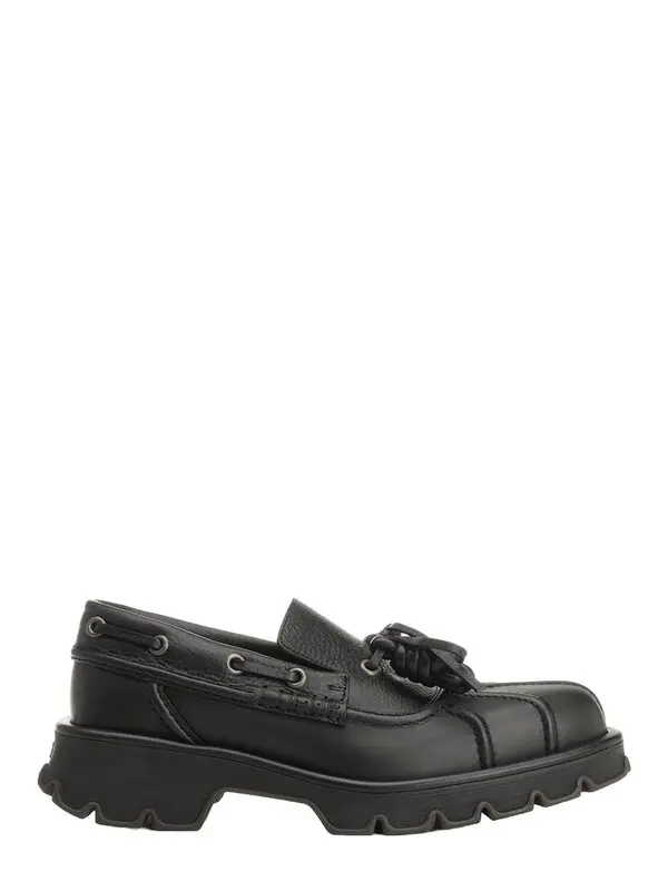 Loewe Derby Bobby In Calfskin - Black