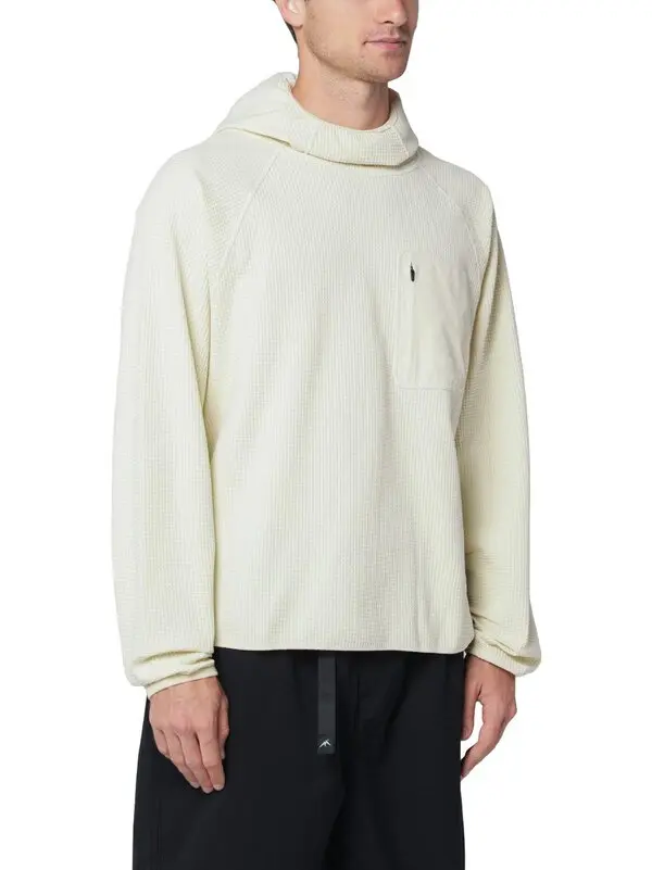 PURPLE MOUNTAIN OBSERVATORY Colored Sweatshirt With Built-in Balaclava - Cream