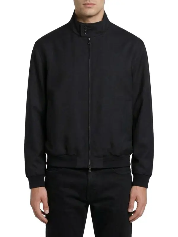 Gucci Wool Twill Bomber Jacket - Blue