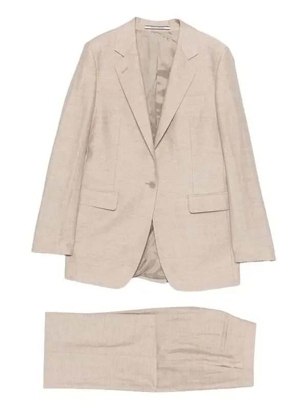 Tagliatore Neutrals Tailoring Evening Suits - Cream