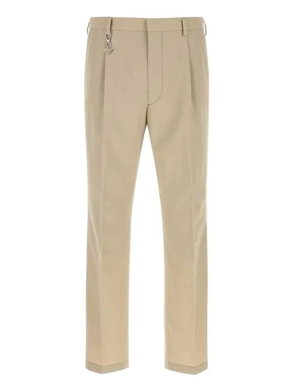 Prada Cotton Chino Trousers - Cream
