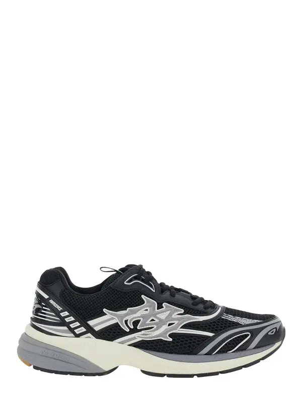 Amiri M-tech Leather And Fabric Sneakers - Black