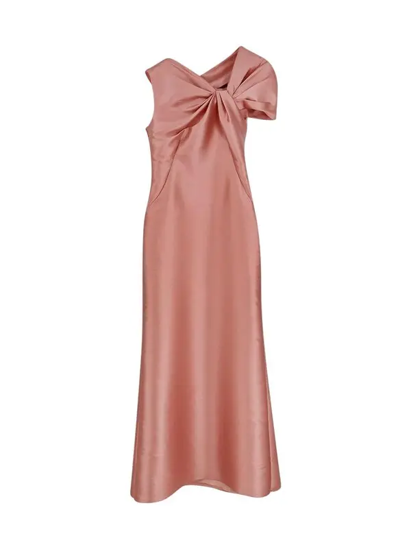 Alberta Ferretti Mikado Long Dress - Multicolor