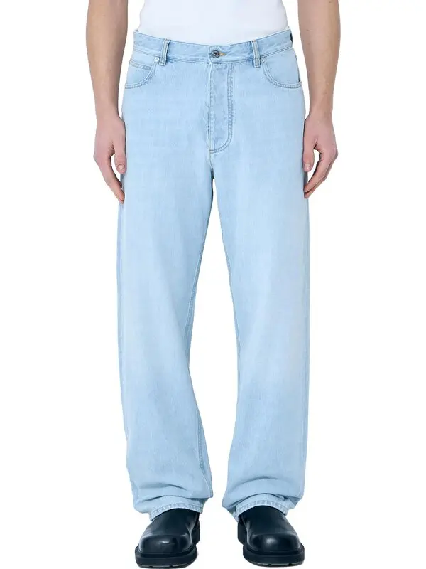 Bottega Veneta Wide Leg Jeans - Blue