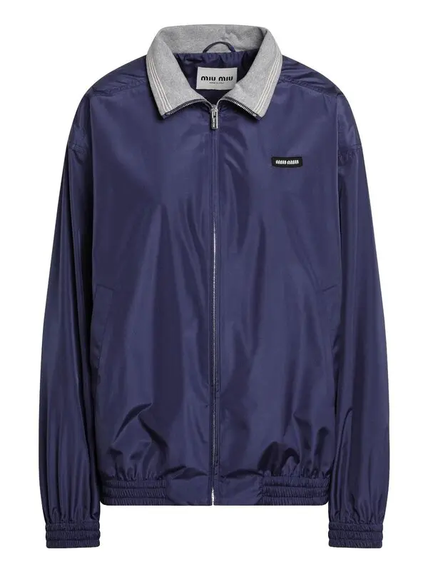 Miu Miu Technical Poplin Blouson - Blue