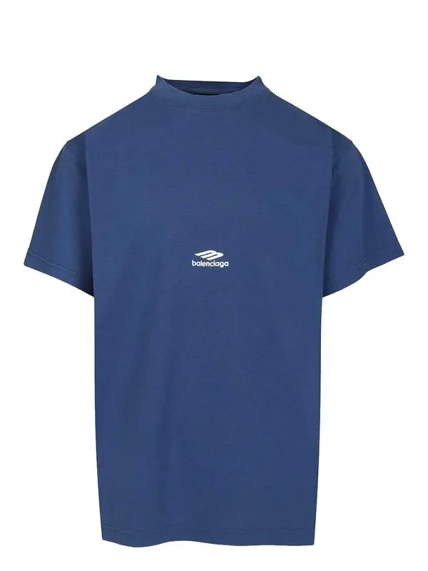 Balenciaga Oversized T-shirt - Blue
