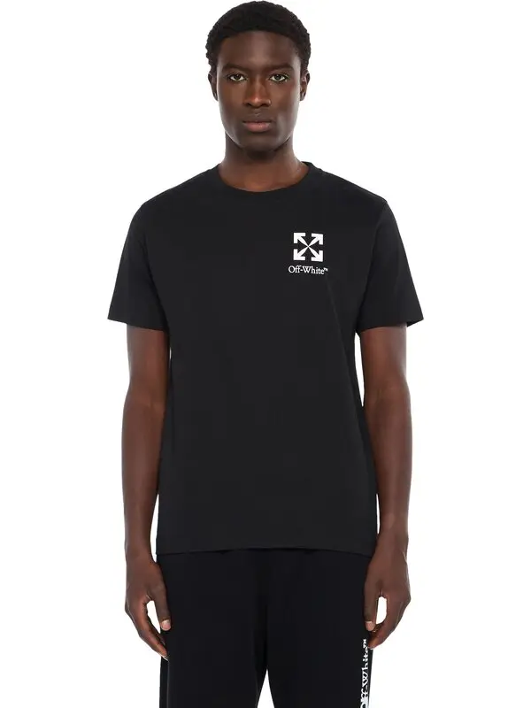 Off-White Small Arrow Slim Logo T-shirt - Black