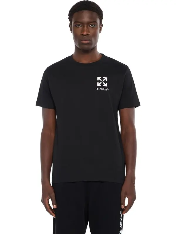 Off-White Small Arrow Slim Logo T-shirt - Black
