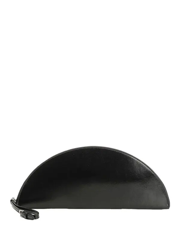 MAISON MARGIELA Half-moon Leather Pouch - Black