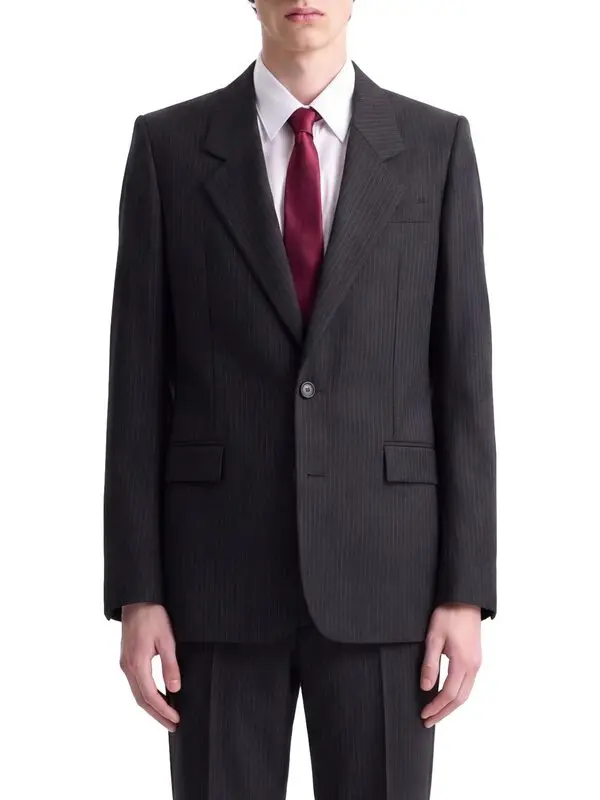 Saint Laurent Single-breasted Wool Blazer - Black